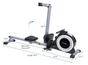 MaxKare Magnetic Rower Review - Rowing Machine King